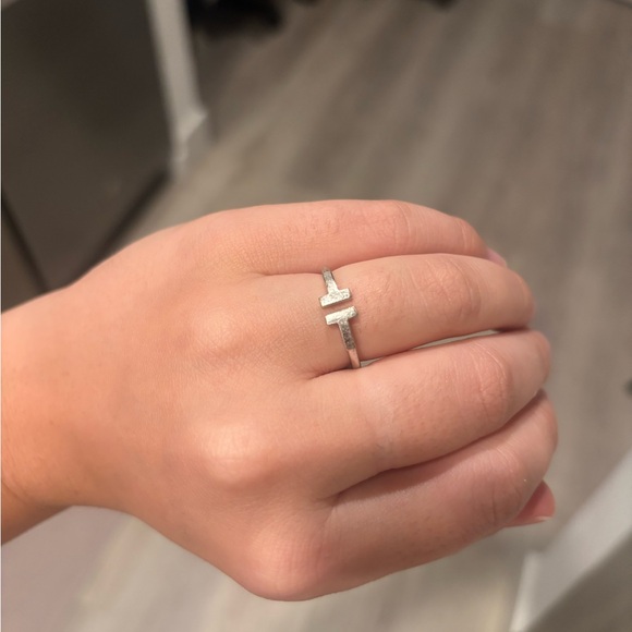 Tiffany & Co. | Jewelry | Tiffany Co White Gold Tbar Ring | Poshmark